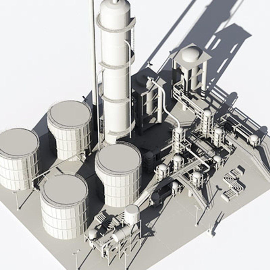 industrial module 3d model