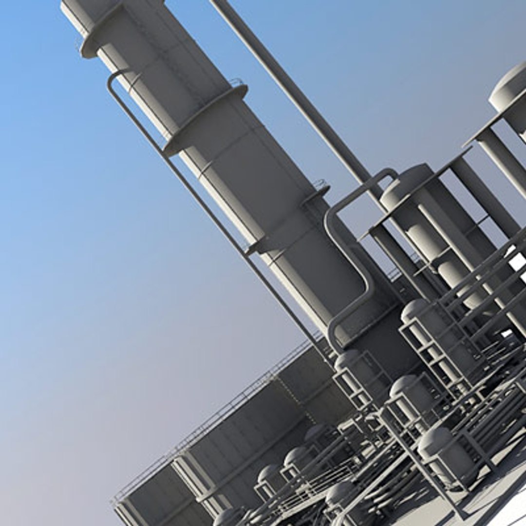 industrial module 3d model