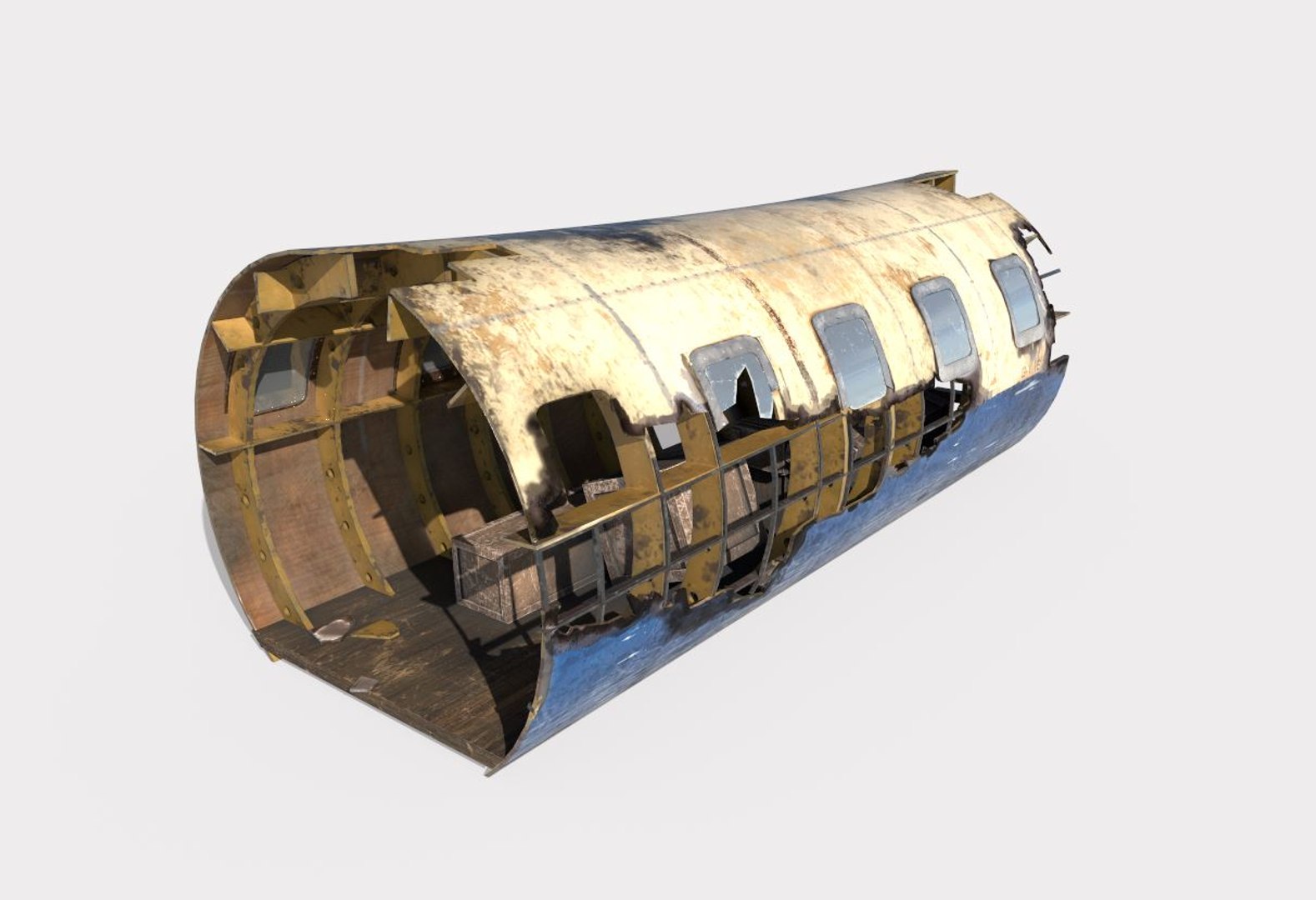 Wrecked Aircraft Part 3D Model - TurboSquid 1954443