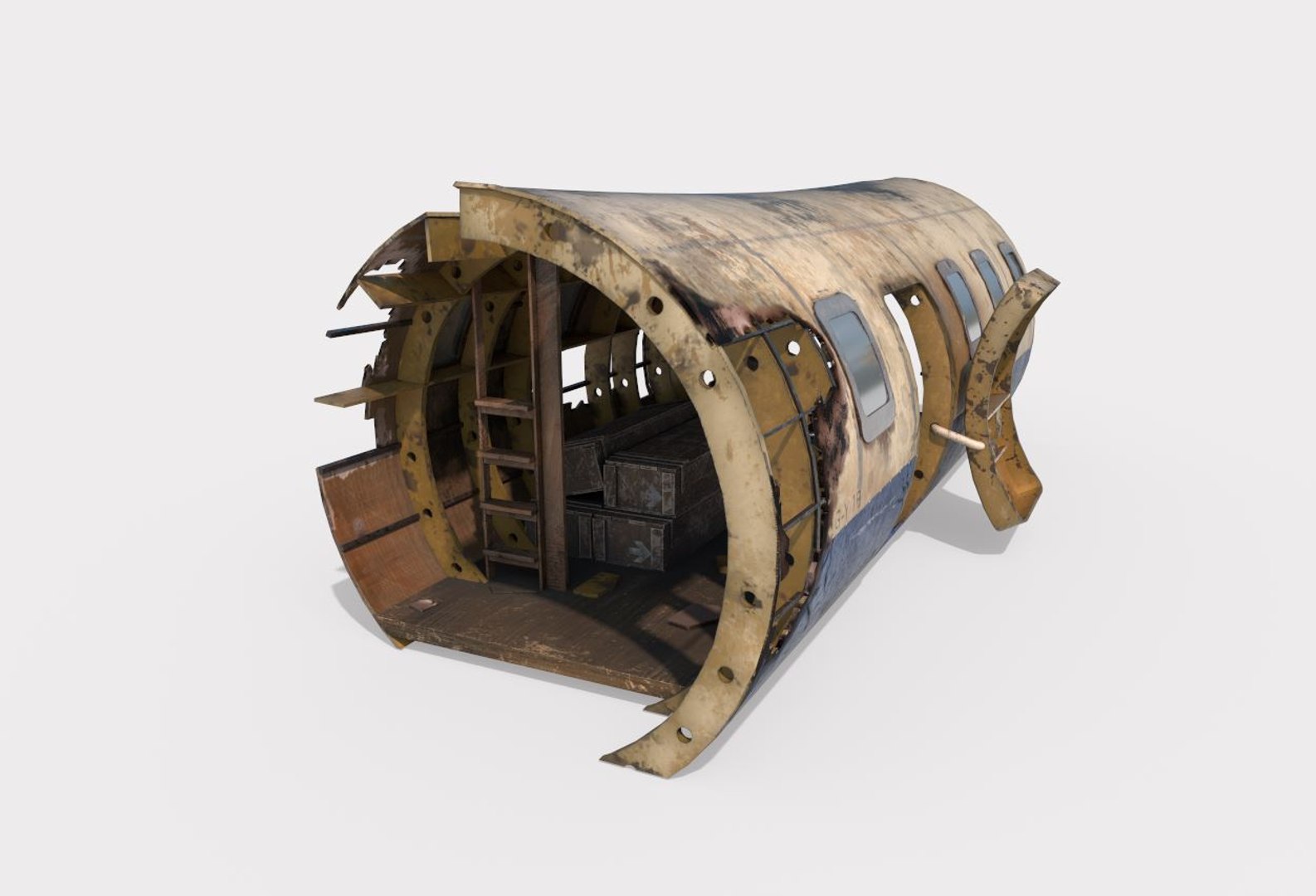 Wrecked Aircraft Part 3D model - TurboSquid 1954443