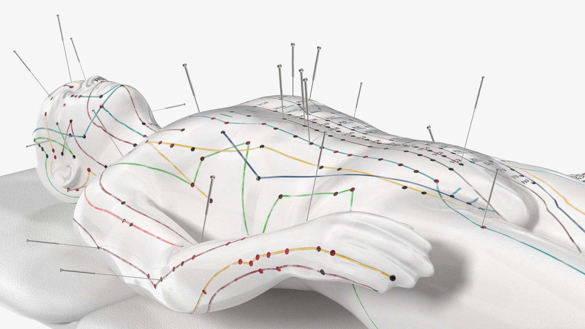 Male Acupuncture Mannequin On The Couch 3D - TurboSquid 2253639