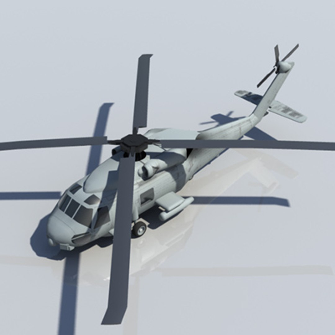 3d Model Sikorsky Seahawk Helicopter