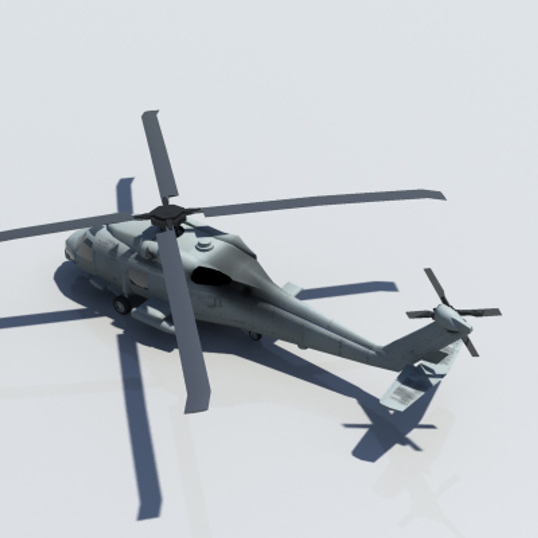 3d Model Sikorsky Seahawk Helicopter