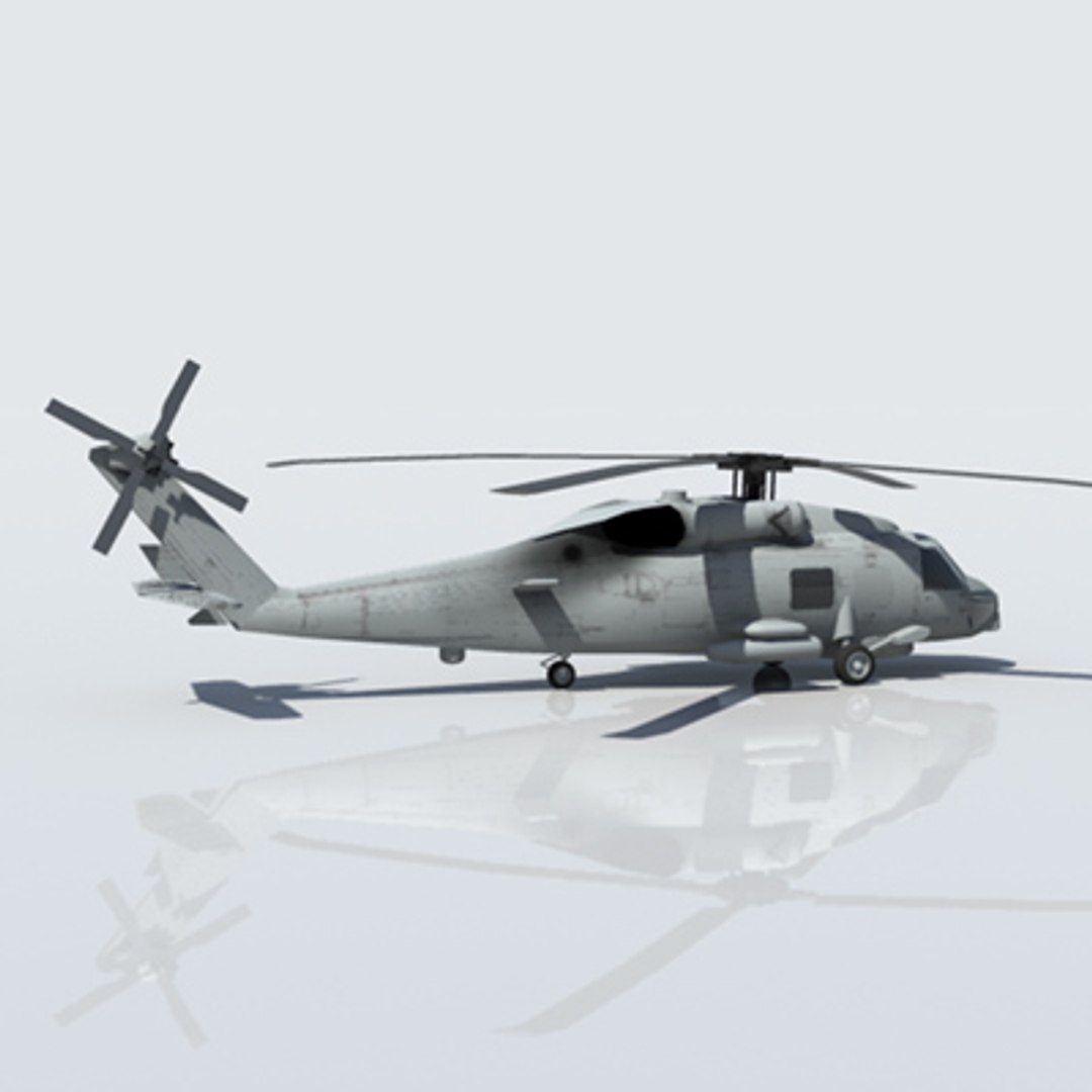 3d Model Sikorsky Seahawk Helicopter