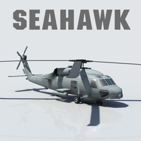 modelo 3d Seahawk Helicopter SH-70B baja poli - TurboSquid 558205