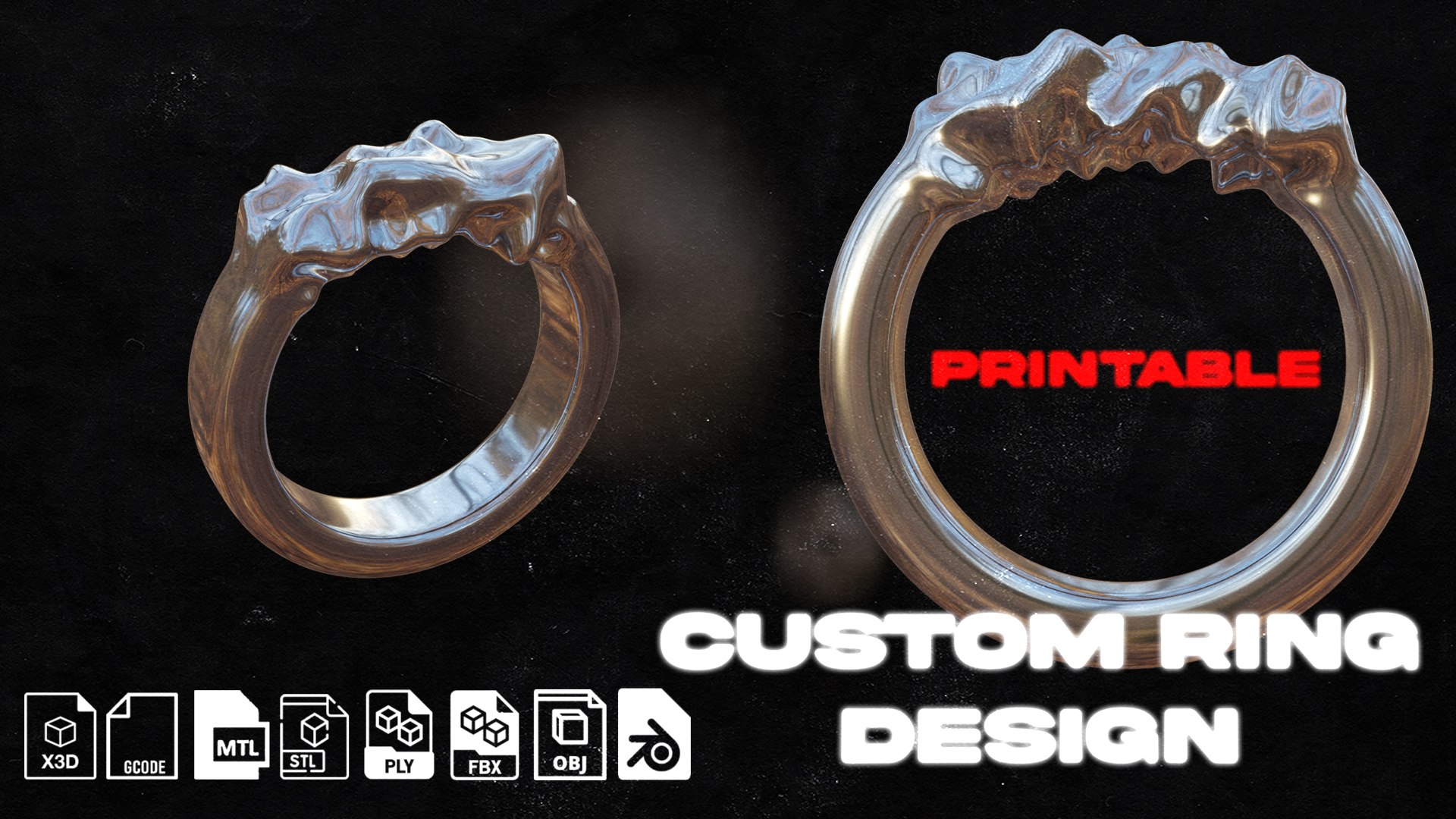 3D Ring Printable - TurboSquid 1991611