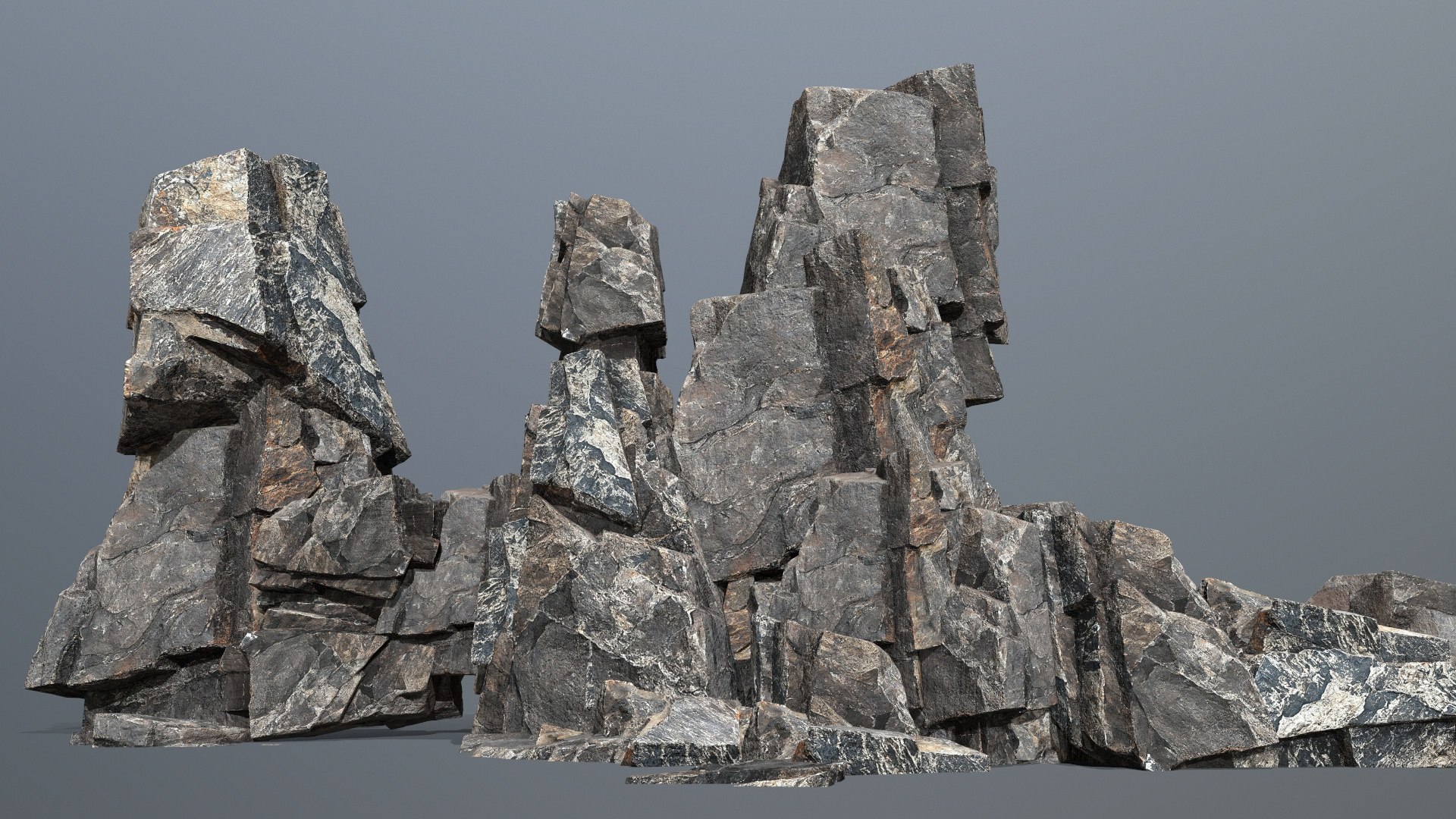 Cliff rocks 3D model - TurboSquid 2178062