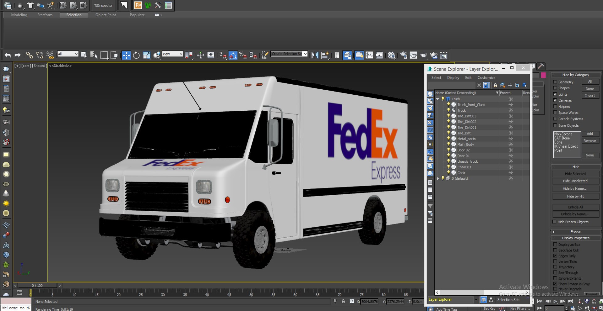 3D Fedex Truck Model - TurboSquid 1314676