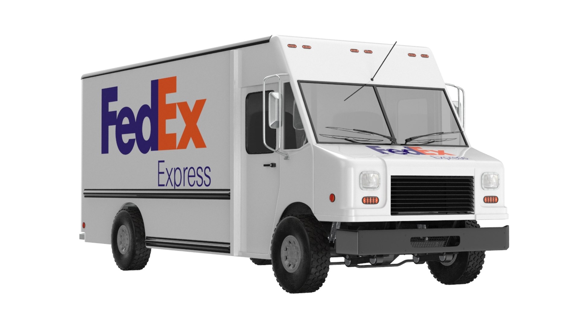 3D Fedex Truck Model - TurboSquid 1314676
