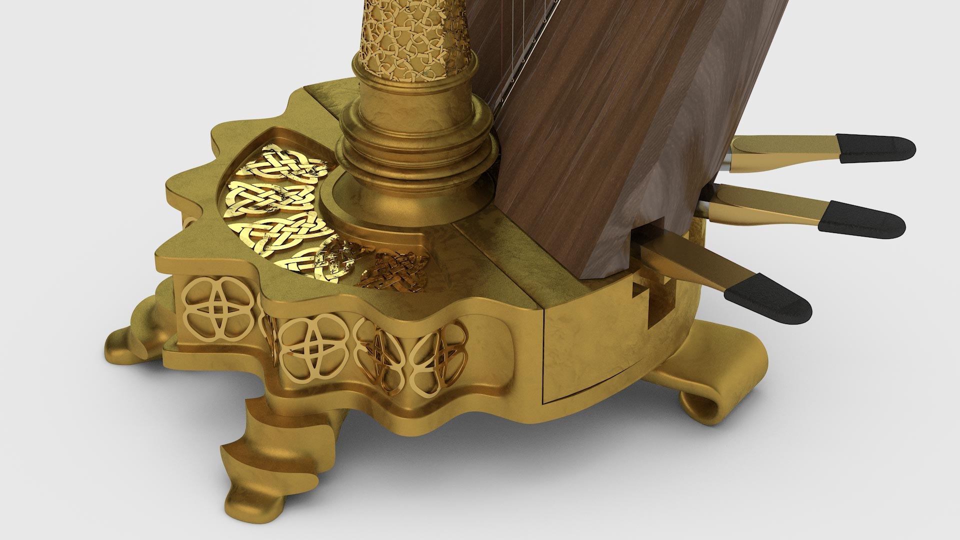 Harp Music Instrument Model - TurboSquid 1676905