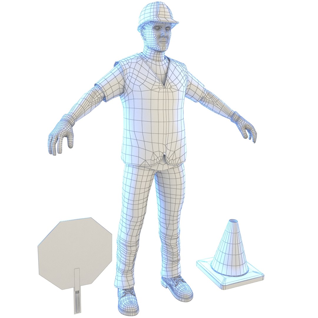 Man Worker 3D Model - TurboSquid 1483105