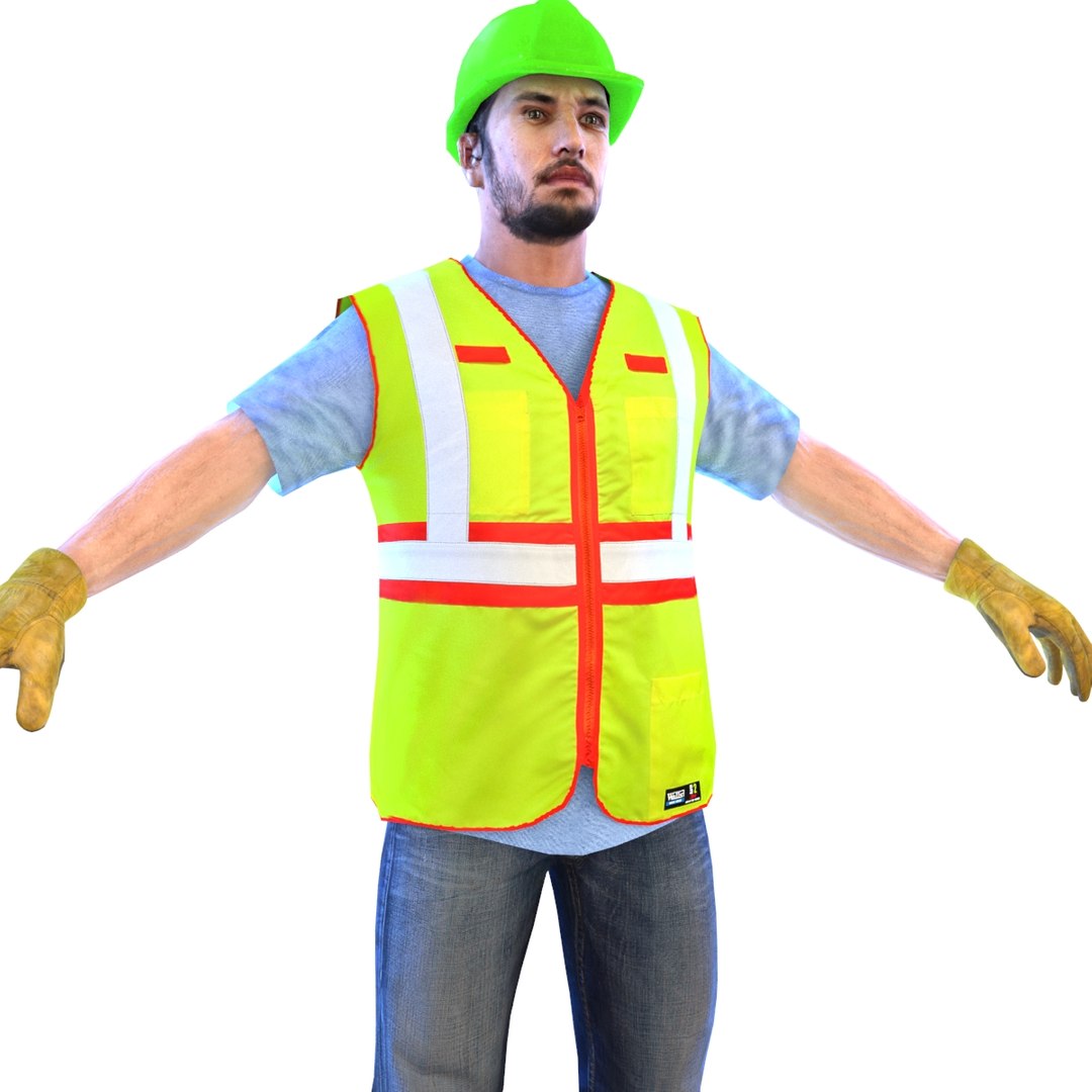 Man Worker 3D Model - TurboSquid 1483105