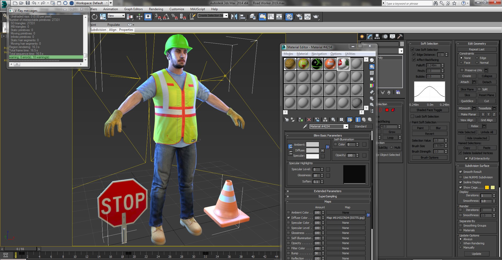 Man Worker 3D Model - TurboSquid 1483105