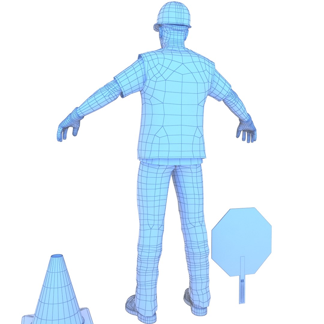 Man Worker 3D Model - TurboSquid 1483105