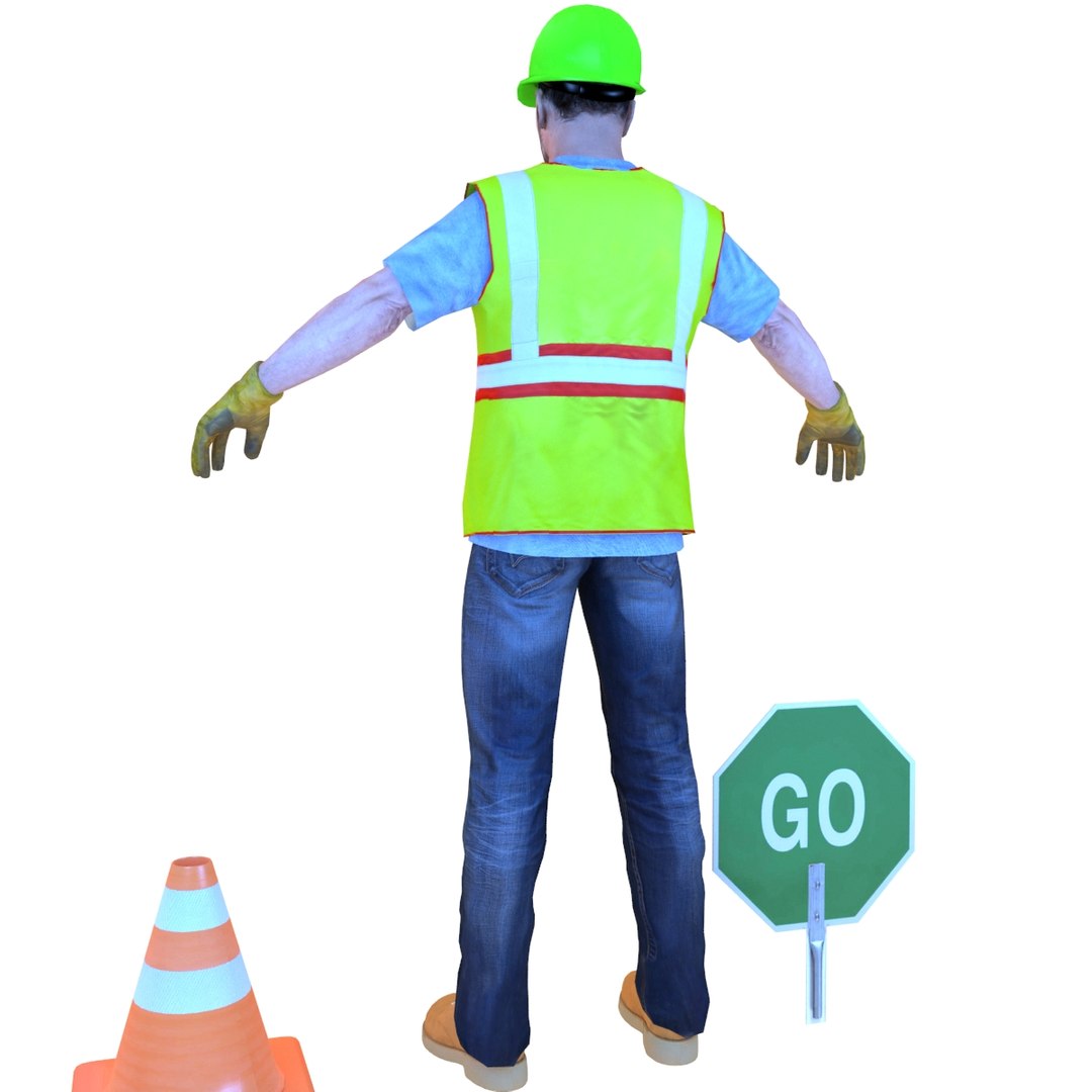 Man Worker 3D Model - TurboSquid 1483105