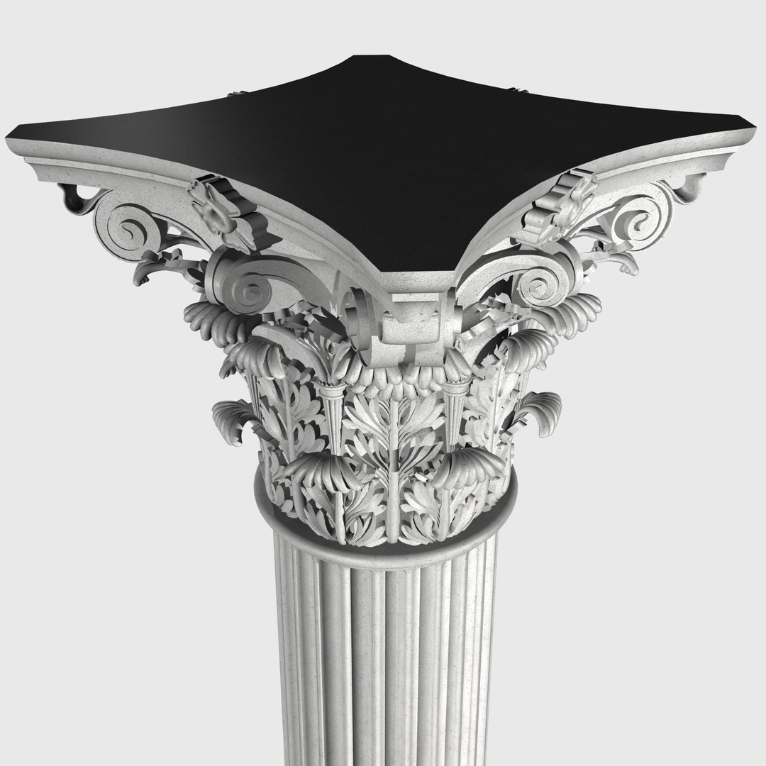 3D Corinthian Column Model - TurboSquid 1328704
