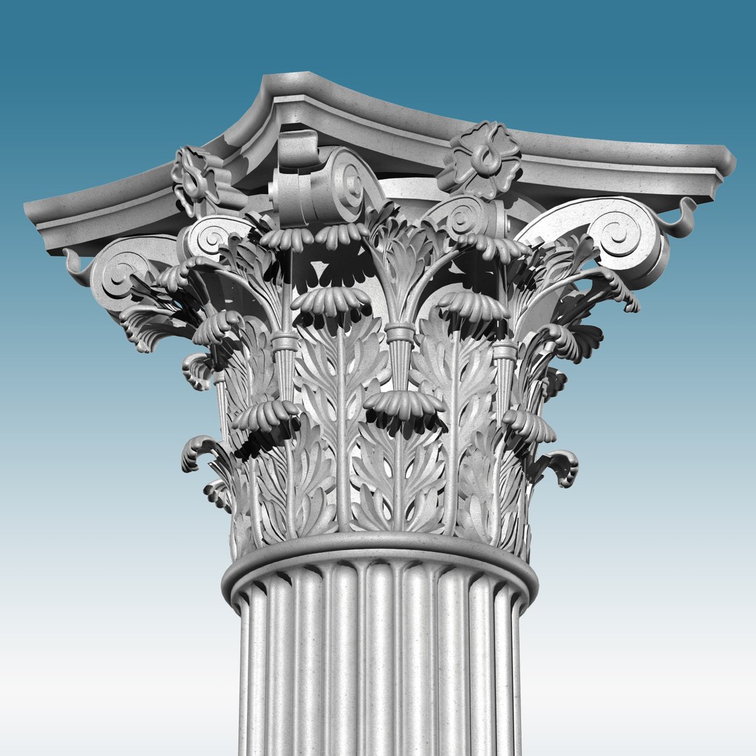 3D Corinthian Column Model - TurboSquid 1328704