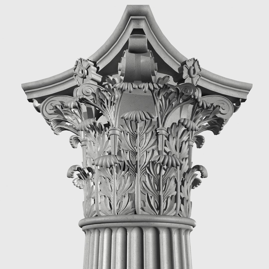 3D Corinthian Column Model - TurboSquid 1328704