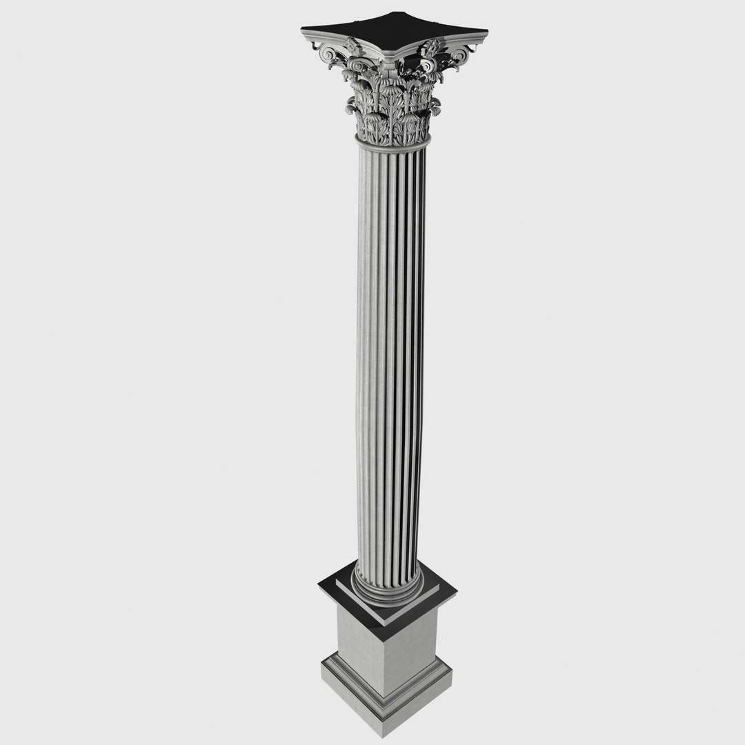 3D Corinthian Column Model - TurboSquid 1328704