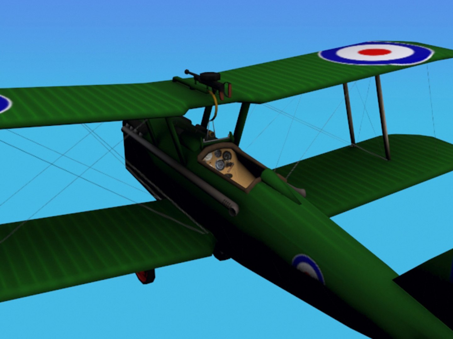 3d Model Wwi Rival Biplane Pack