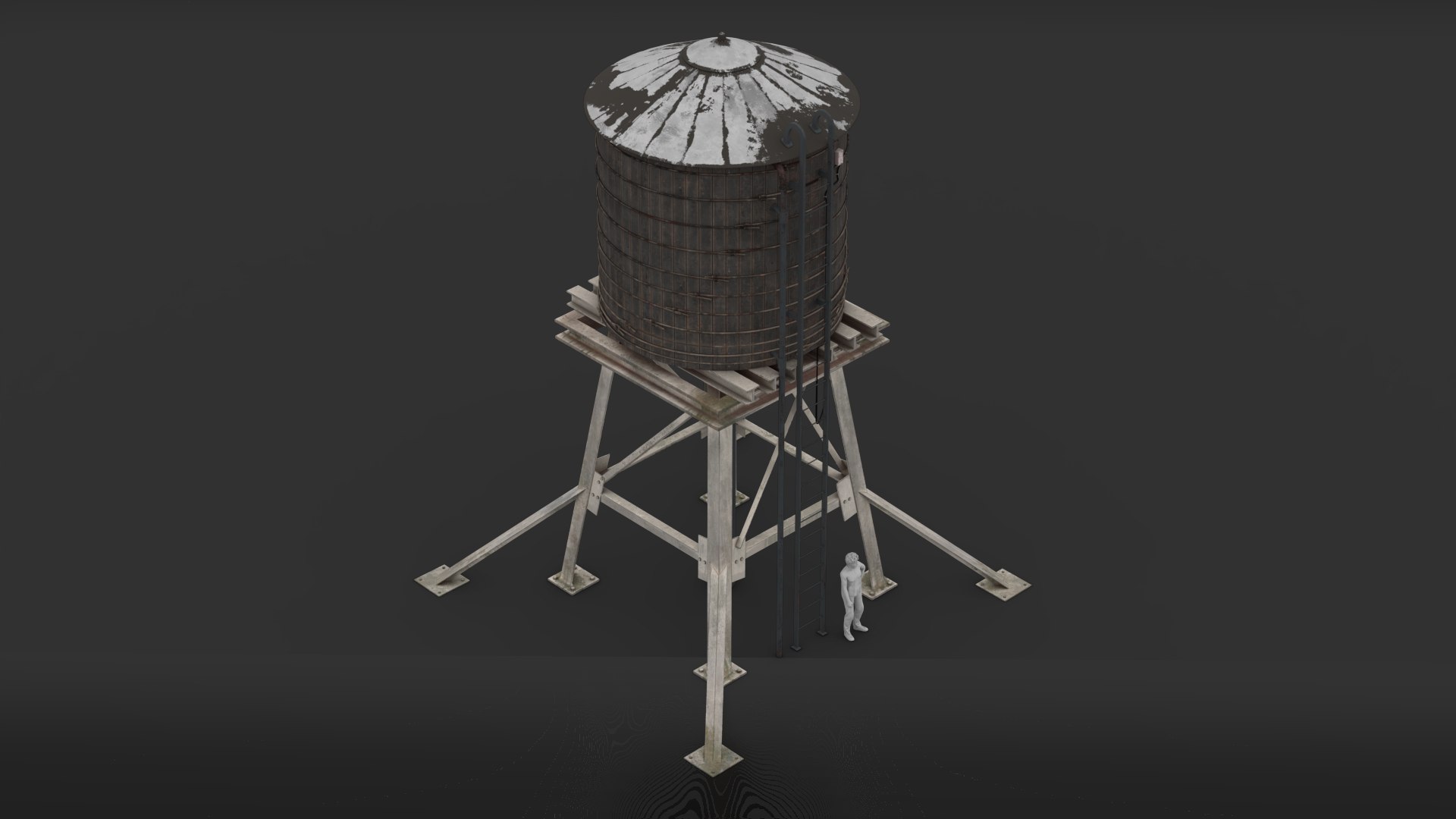 Water Tower 02 3D Model - TurboSquid 2165743