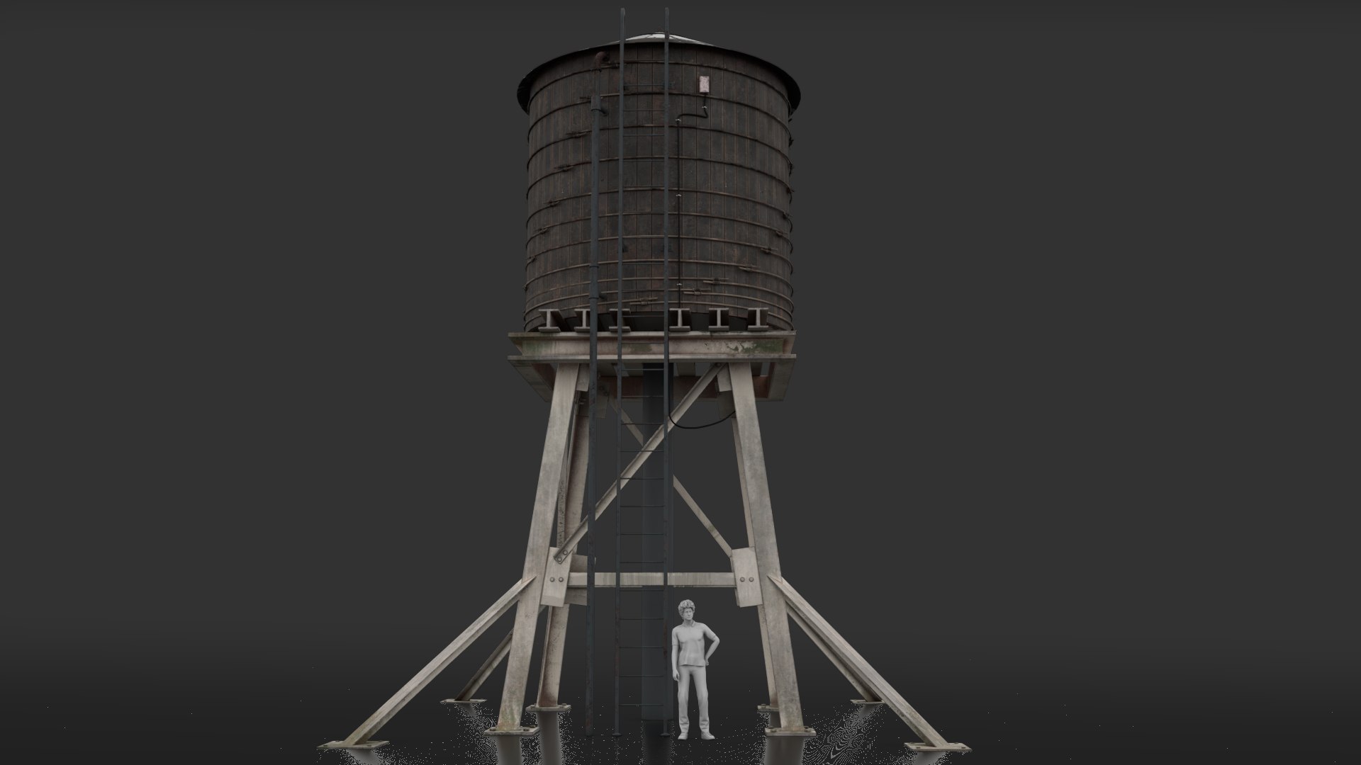Water Tower 02 3D Model - TurboSquid 2165743