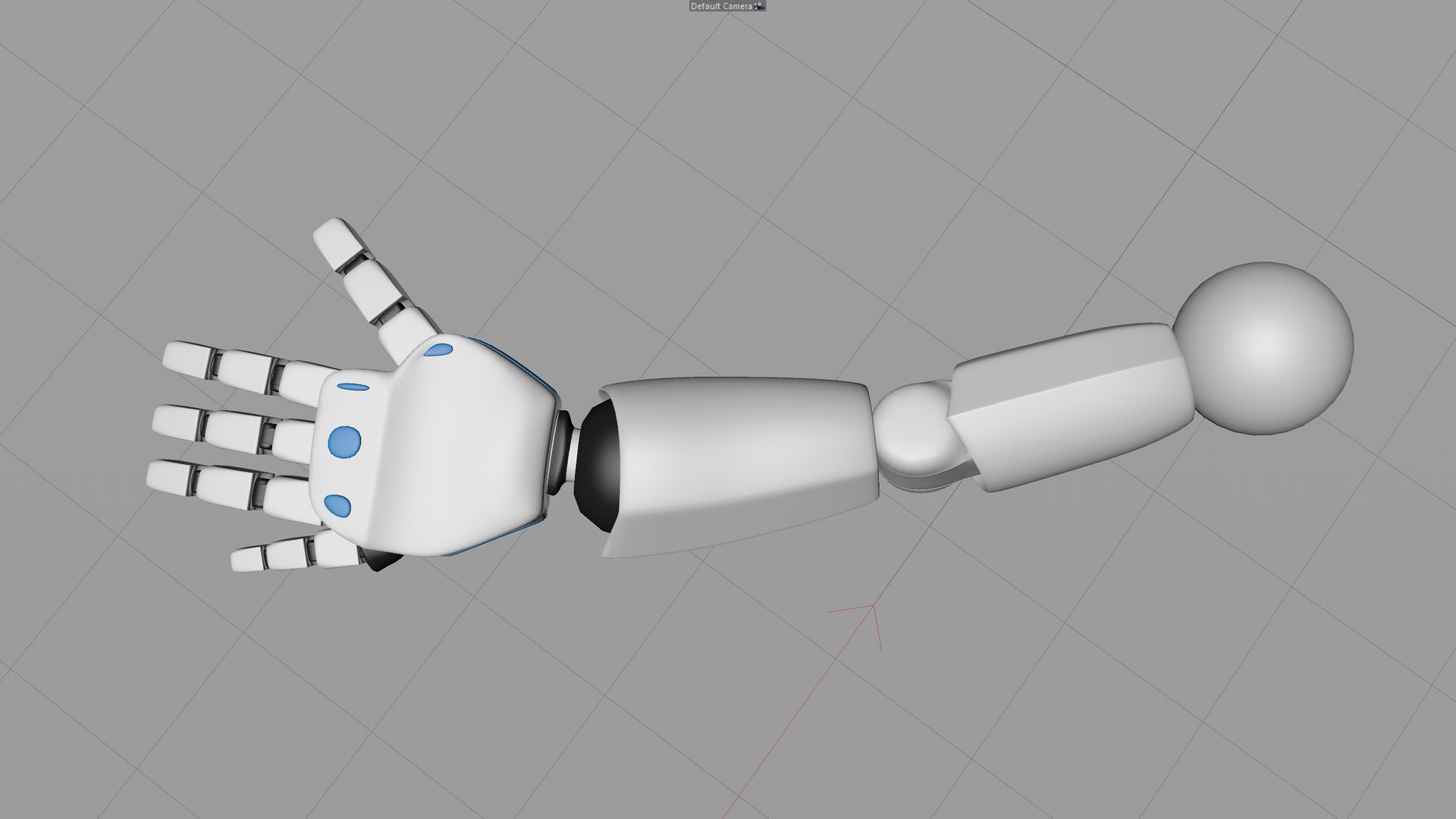 Rigged Robotic arm with hand and fingers 3D model - TurboSquid 2057773