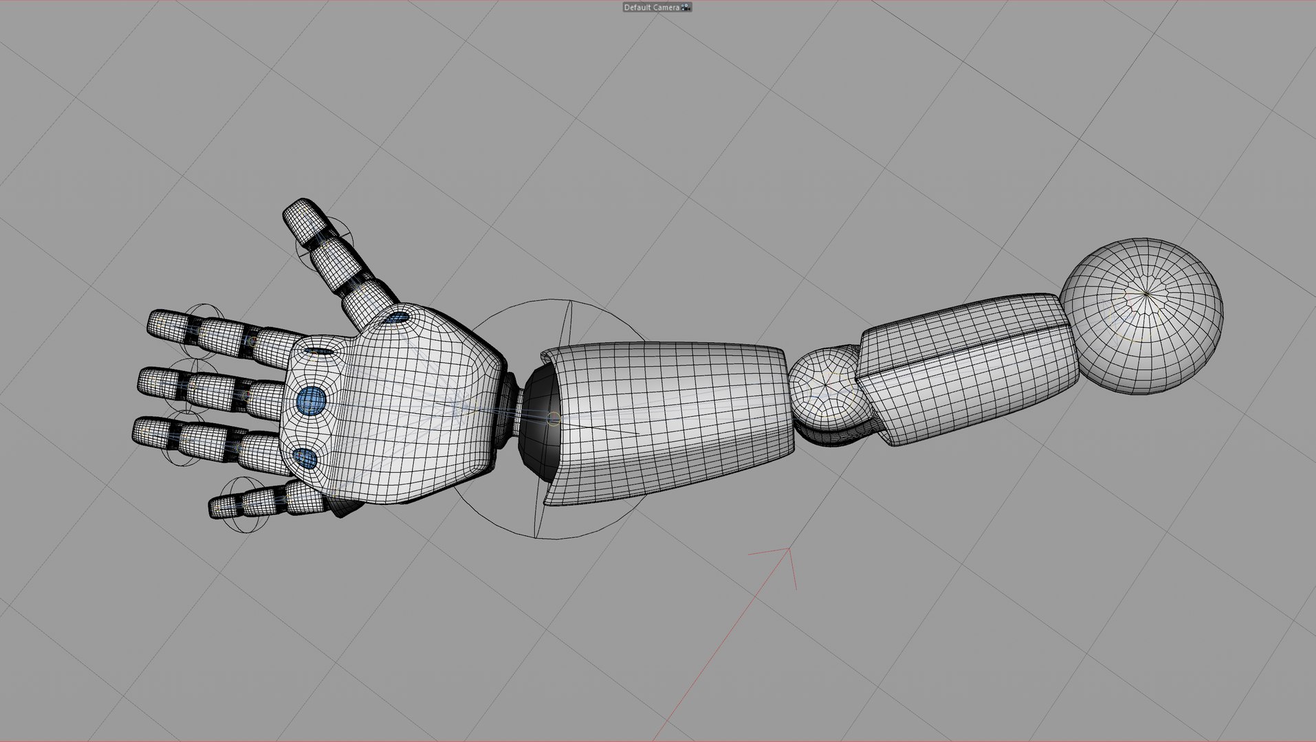 Rigged Robotic arm with hand and fingers 3D model - TurboSquid 2057773