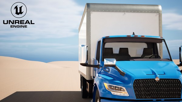 modelo 3d Camión eléctrico internacional eMV Box - TurboSquid 2052915