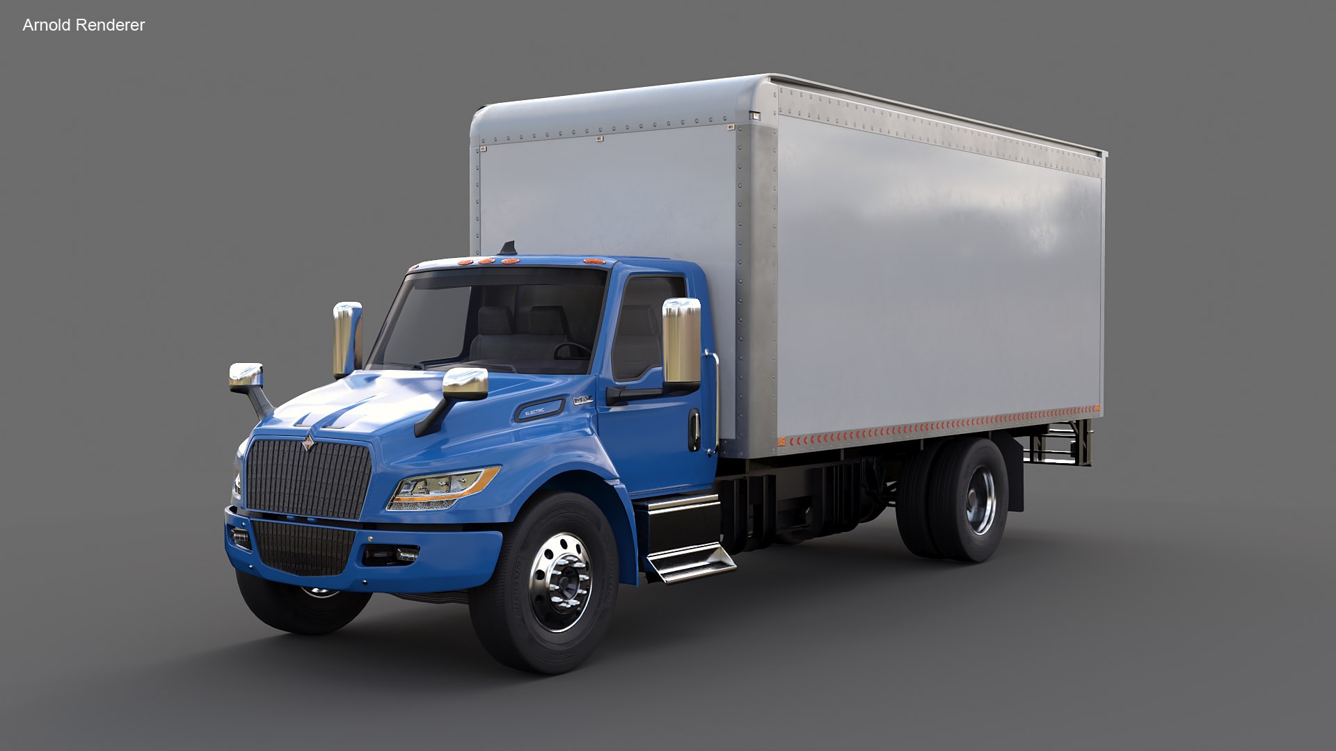 3D International EMV Box Electric Truck - TurboSquid 2052915