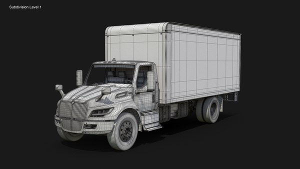 modelo 3d Camión eléctrico internacional eMV Box - TurboSquid 2052915