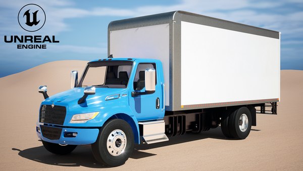 modelo 3d Camión eléctrico internacional eMV Box - TurboSquid 2052915