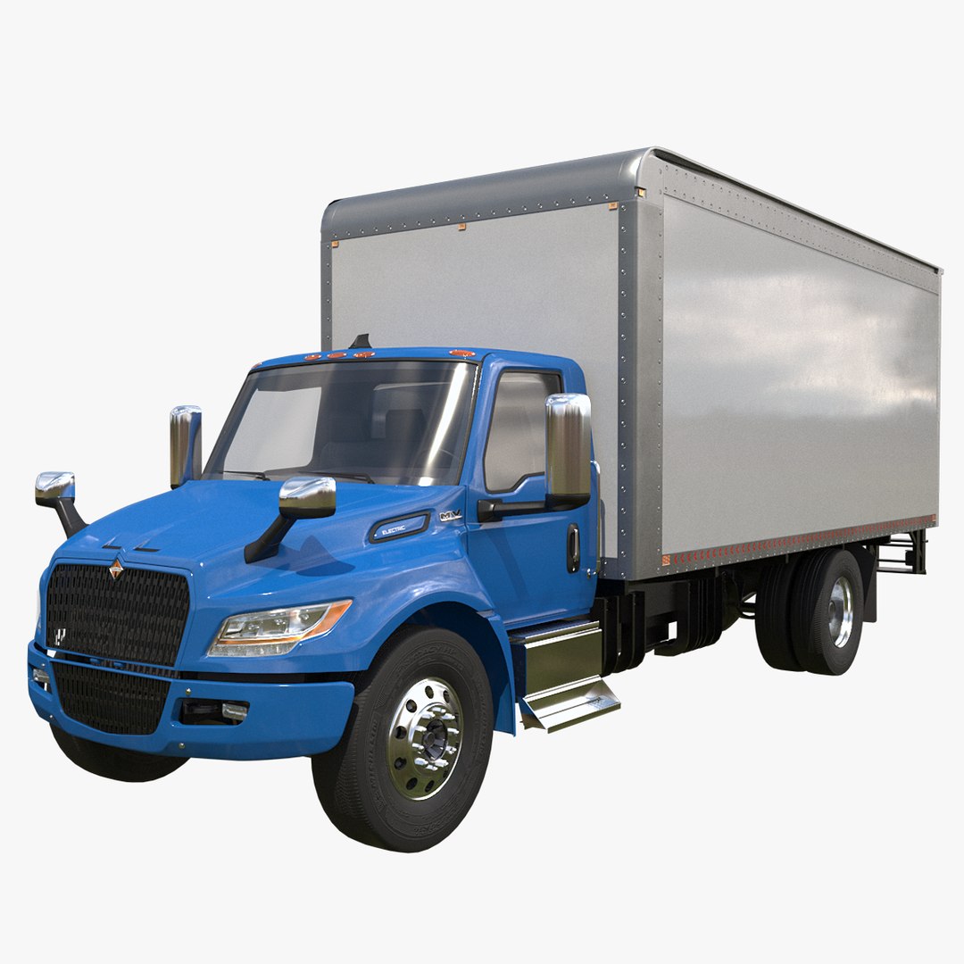 3D International eMV Box Electric Truck - TurboSquid 2052915