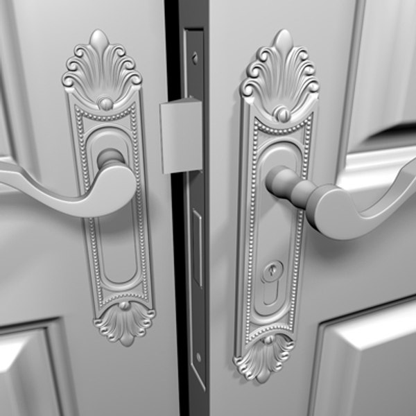 3d model of door handle