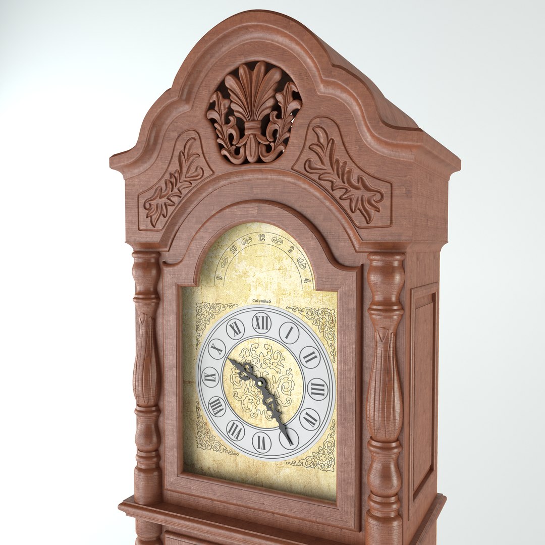 3d Model Clock Standing