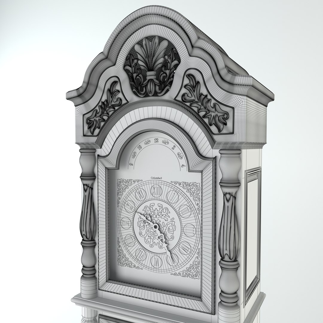 3d Model Clock Standing