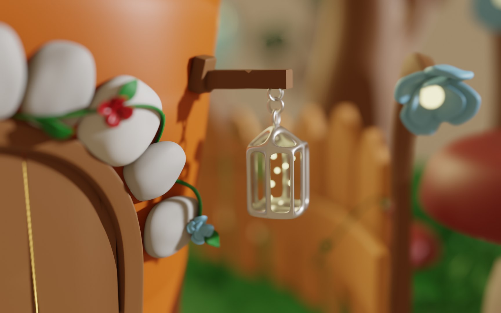 Easter Scene Bunny Carrot House 3D Model - TurboSquid 1875779