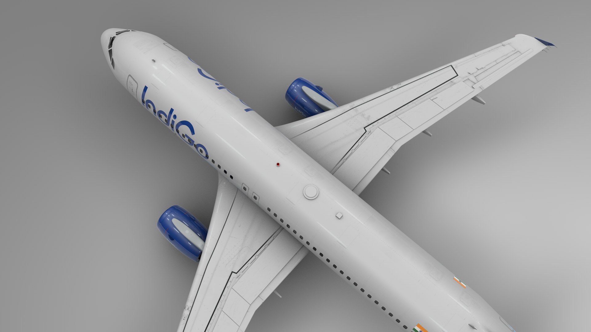 3D indigo airbus a320 l514 model - TurboSquid 1489391