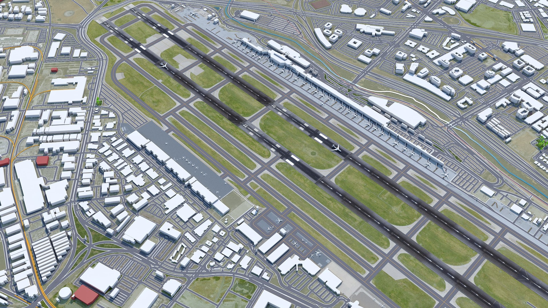 3D Model San Jose Airport - TurboSquid 2051819