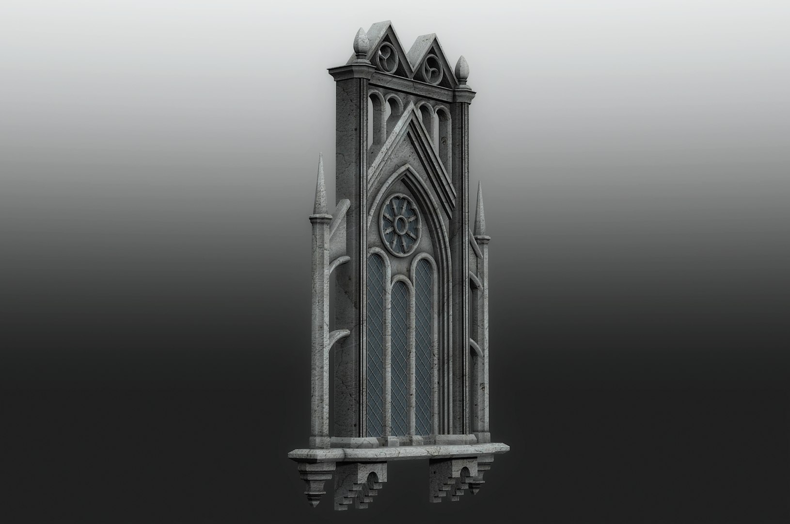 3D Model Gothic Window 06 - TurboSquid 1460853