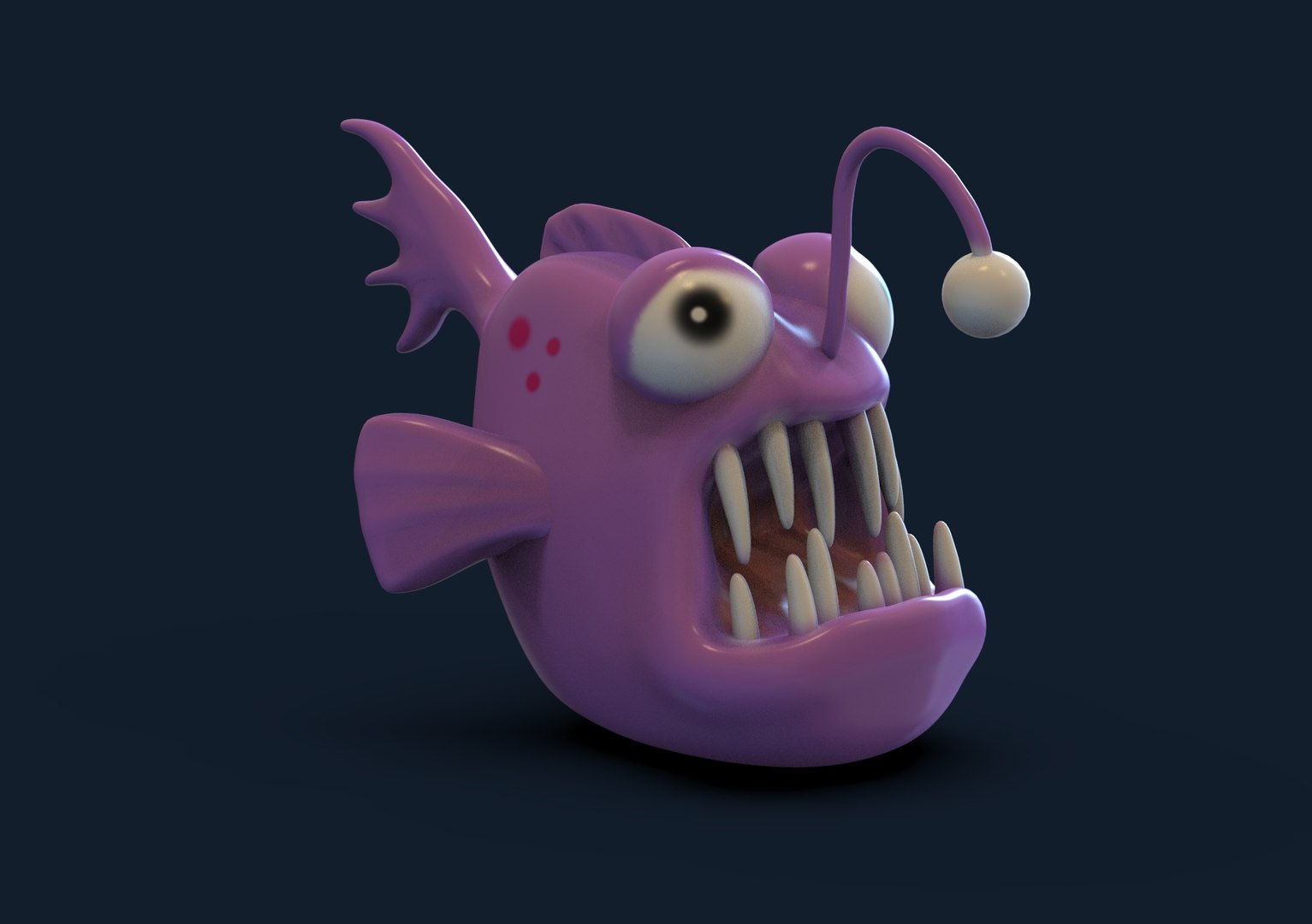 Evil Fish Toon 3D Model - TurboSquid 2353384