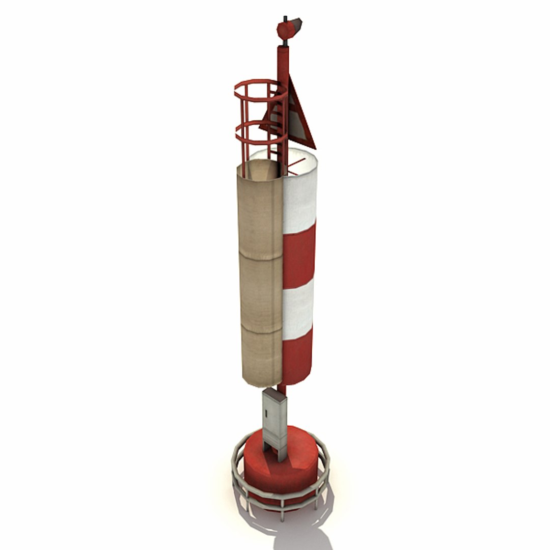 3d Low-poly Big Port Light Model
