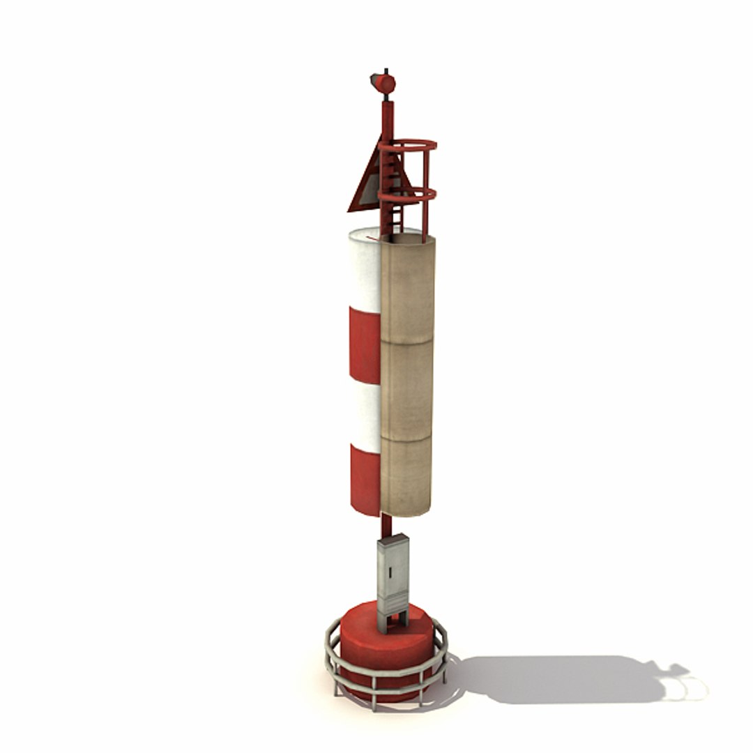 3d Low-poly Big Port Light Model