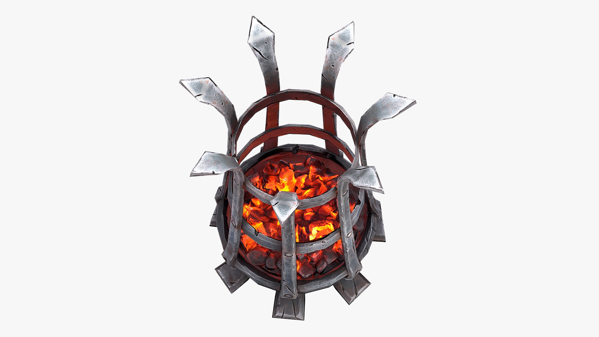 3D Medieval Brazier Model - TurboSquid 1756698