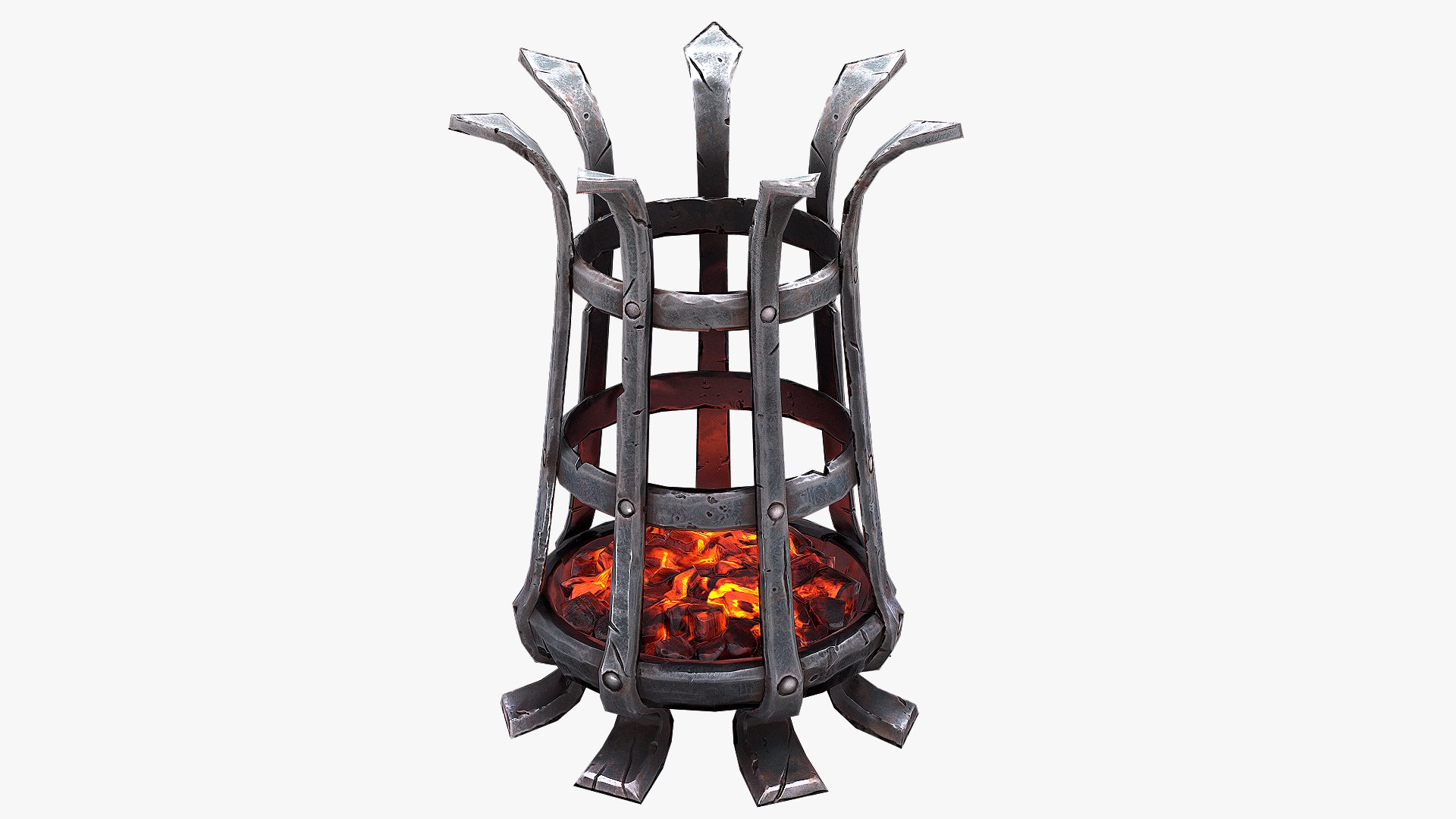 3D Medieval Brazier Model - TurboSquid 1756698