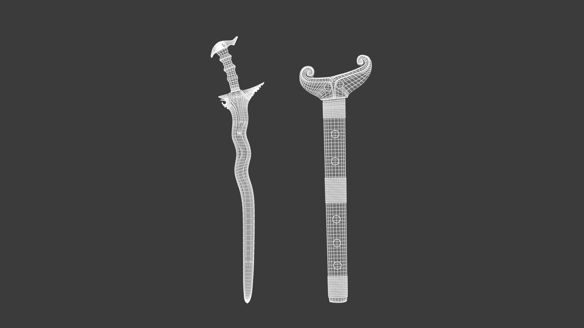 Kalis Sword 3D Model - TurboSquid 1760527