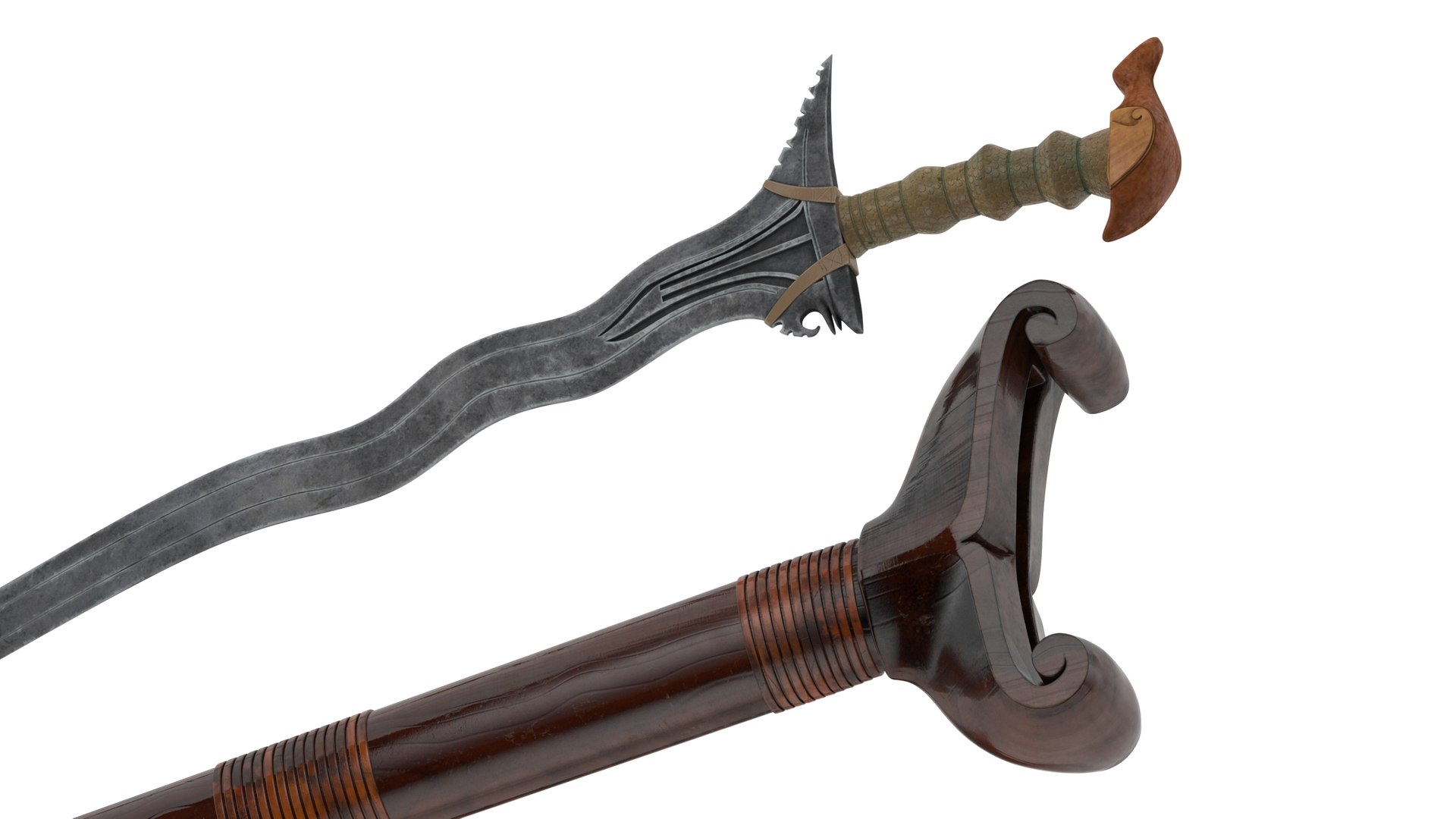 Kalis Sword 3D Model - TurboSquid 1760527