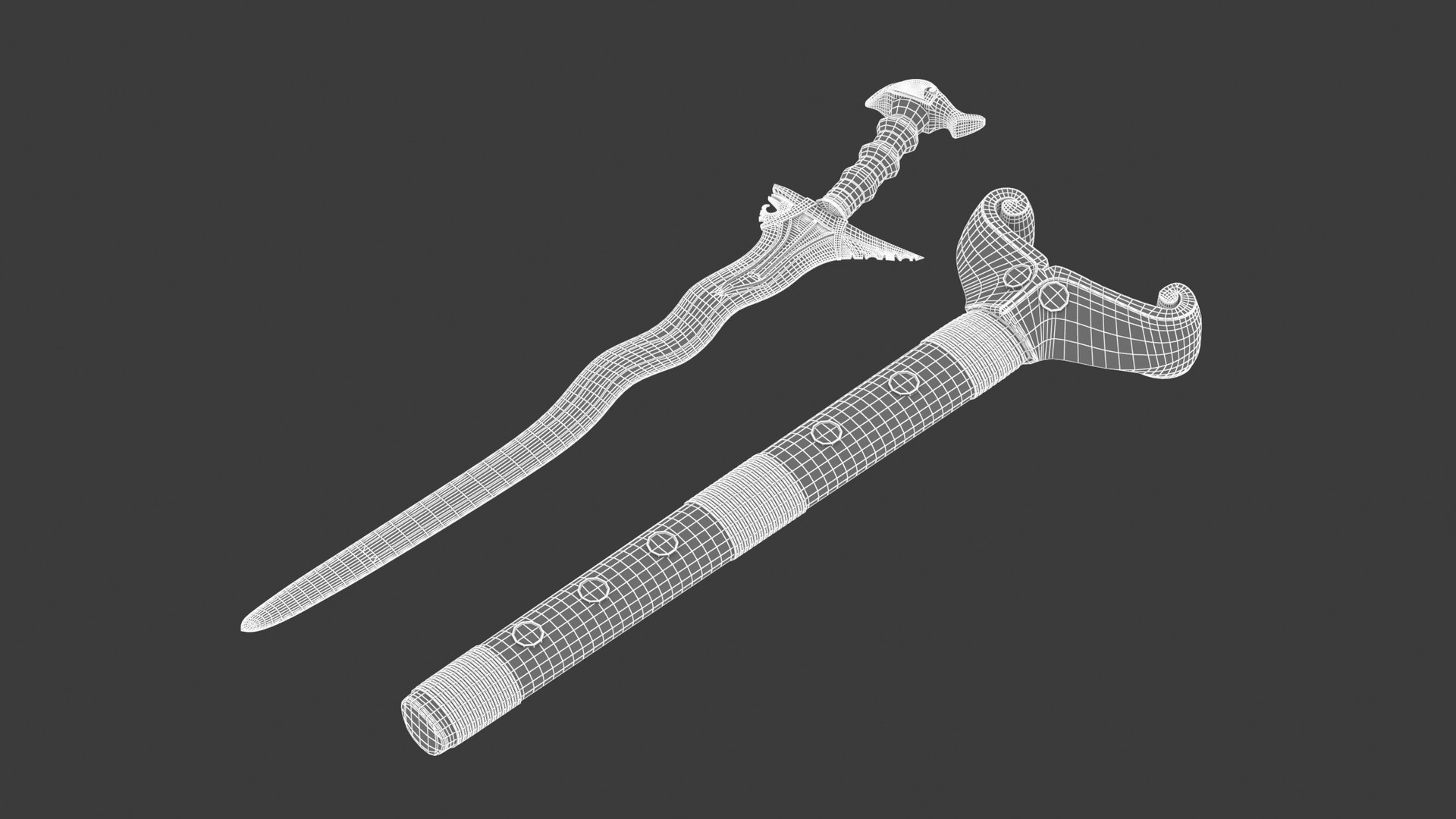 Kalis Sword 3D Model - TurboSquid 1760527