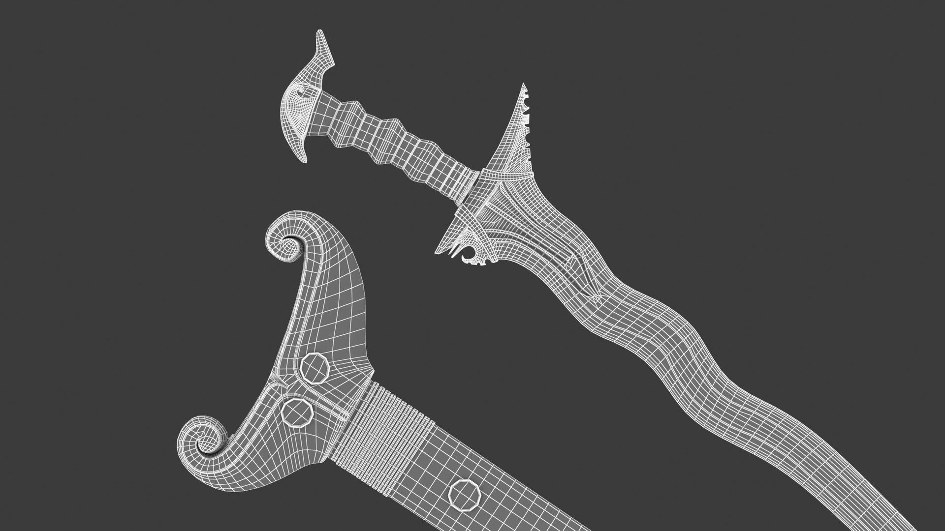 Kalis Sword 3D Model - TurboSquid 1760527