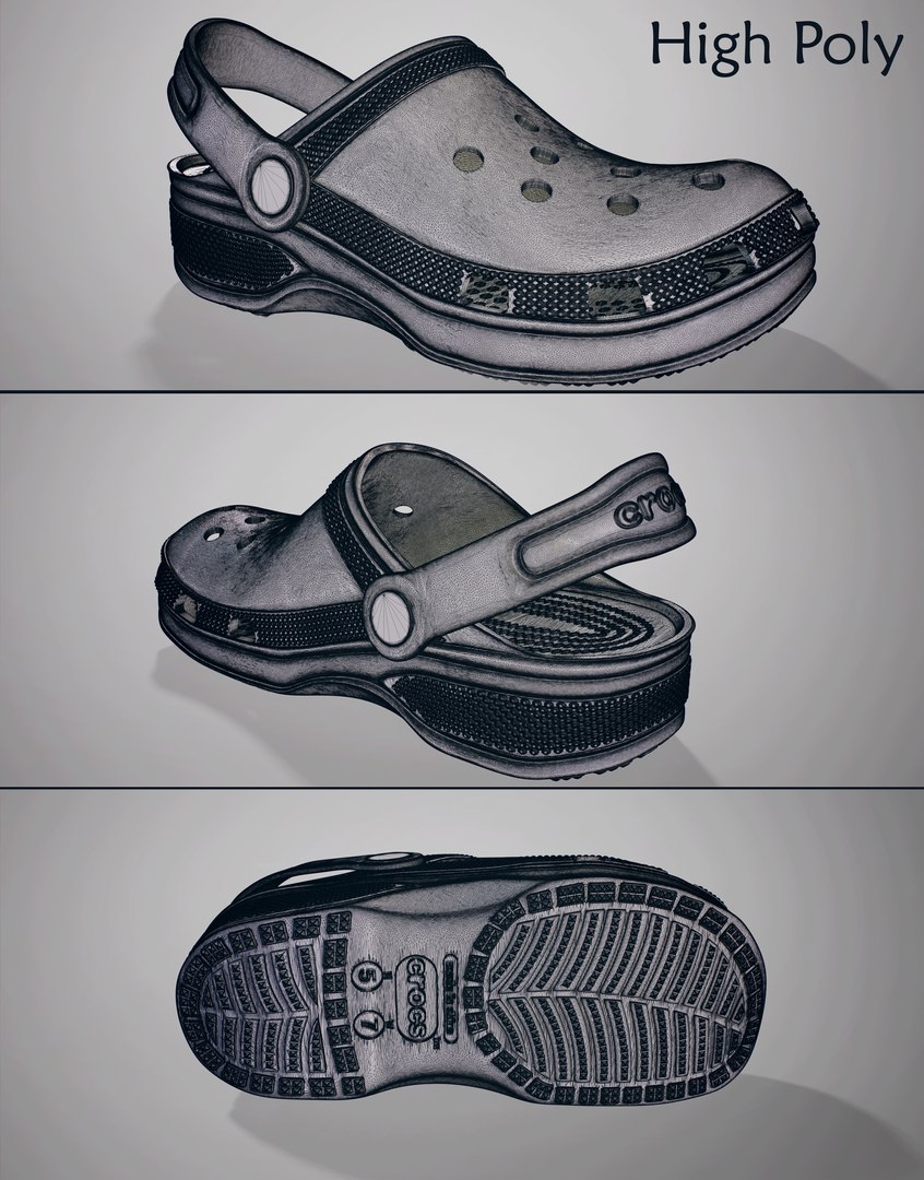 Crocs Classic Clog 3D Model - TurboSquid 2088297